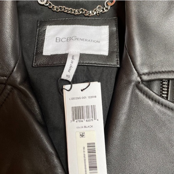 BCBGeneration | Jackets & Coats | Nwt Bcbg Black Leather Jacket Xs | Poshmark
